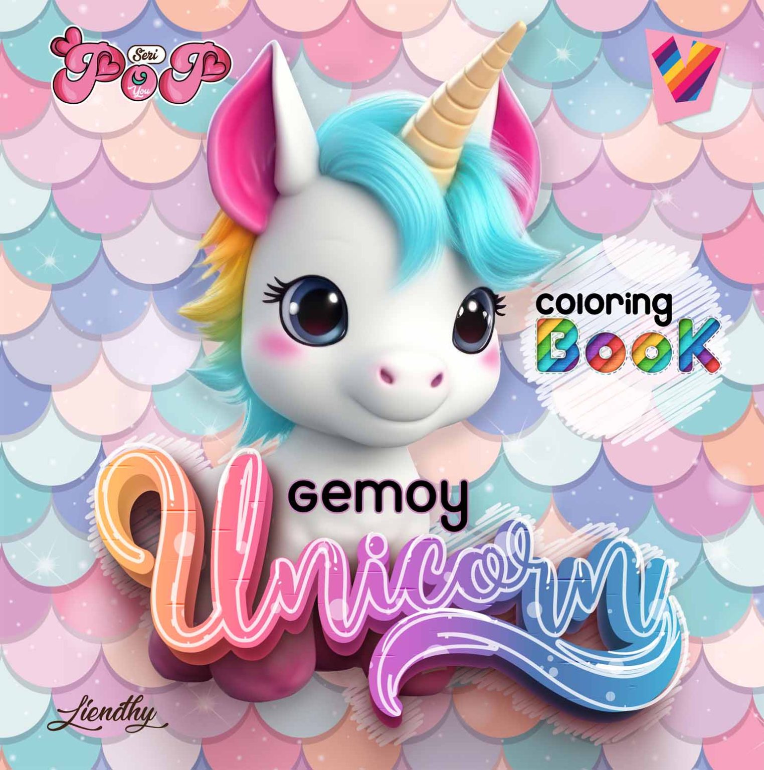 Gemoy Unicorn - Coloring Book - KubusMedia Group