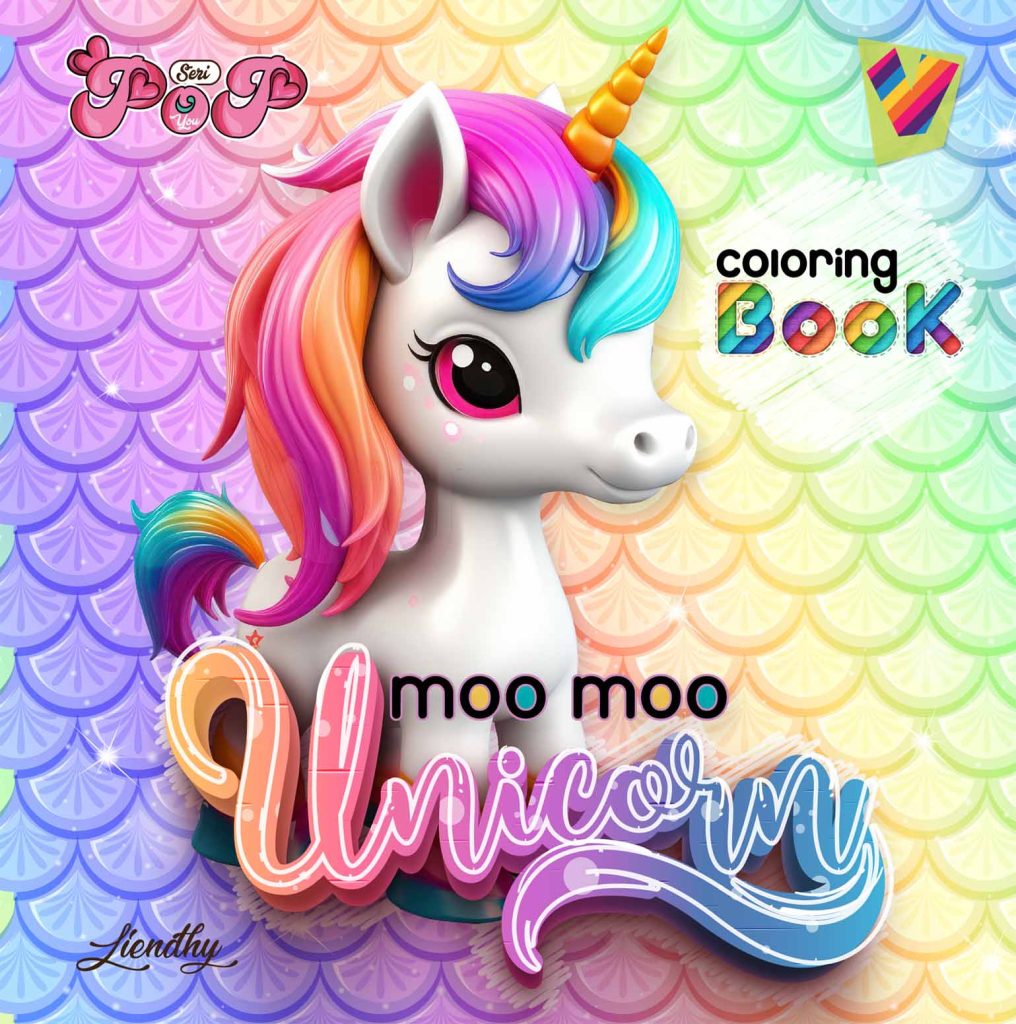 Moo Moo Unicorn - Coloring Book - KubusMedia Group